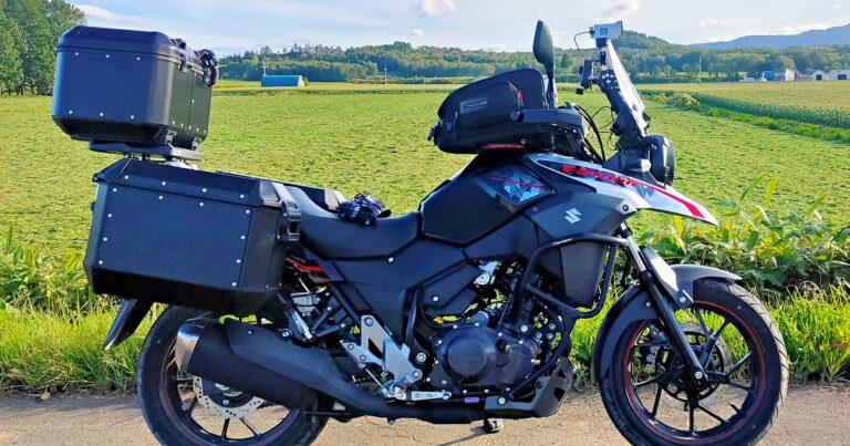 【スズキ Vストローム250】キャンプツーリング仕様カスタム紹介 - ガワコログ